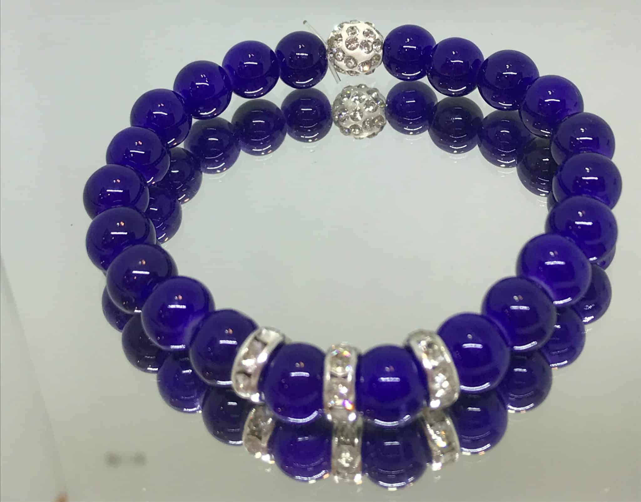 Cobalt blue bracelet. - Designs By Una